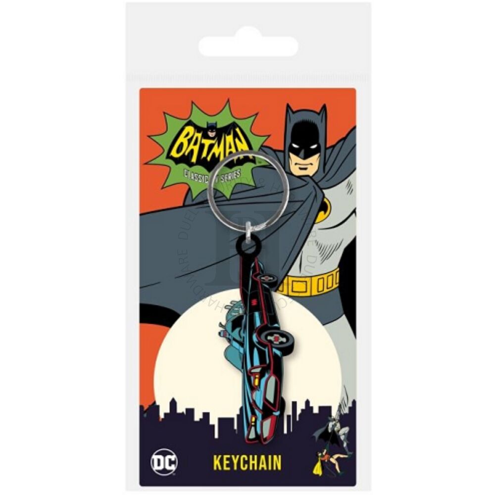 DC Comics Batman TV Series - Batmobile Licensed Keychain - Key Ring
