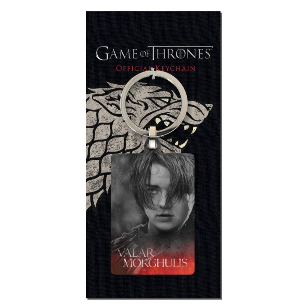 Gamw Of Thrones MK38821C Arya Stark Premium Steel Licensed Keychain-Keyring
