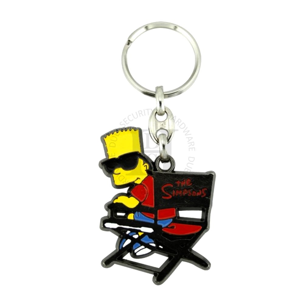 The Simpsons Bart Simpson Director Enamelled Licensed Keychain-Keyring