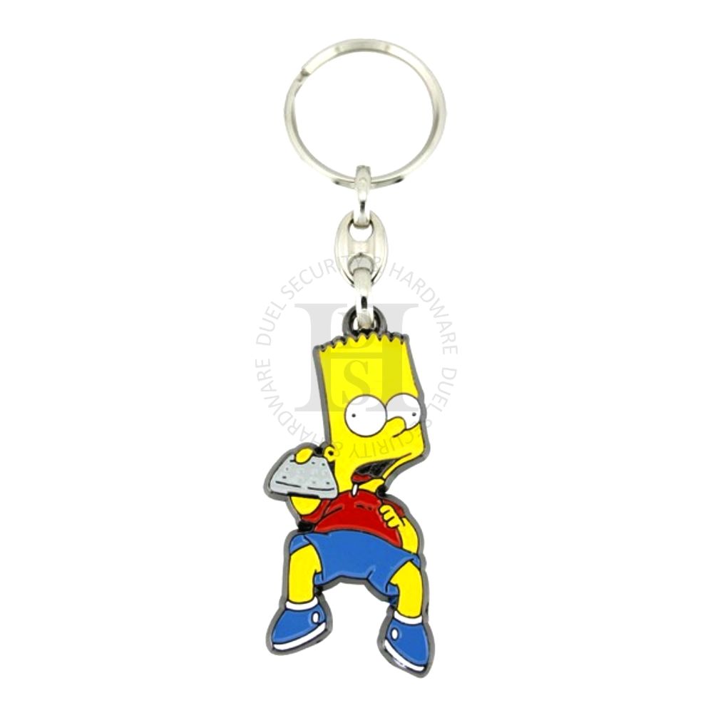 The Simpsons Bart Simpson Remote Enamelled Licensed Keychain-Keyring