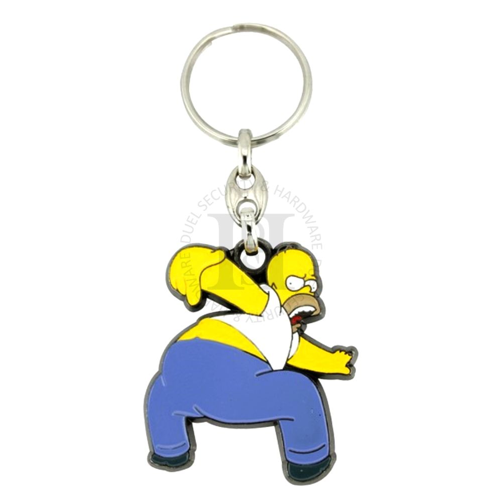The Simpsons Homer Simpson Butt Enamelled Licensed Keychain-Keyring