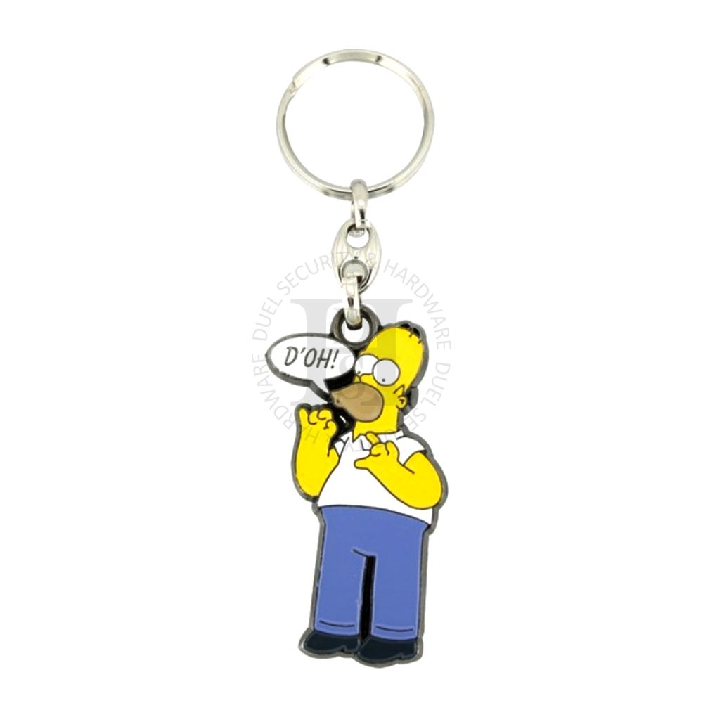 The Simpsons Homer Simpson D'oh Enamelled Licensed Keychain-Keyring