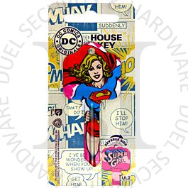 DC Comics Supergirl Licensed Universal 6-Pin Cylinder Key Blank
