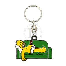 The Simpsons Homer Simpson Snoozing On Couch Enamelled Licensed ...