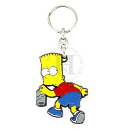 The Simpsons Bart Simpson Spray Paint Enamelled Licensed Keychain-Keyring