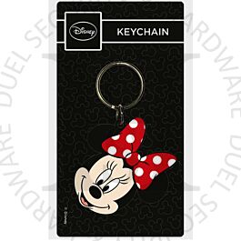 Disney Minnie Mouse RK38321C PVC Rubber Keychain 6x6cm