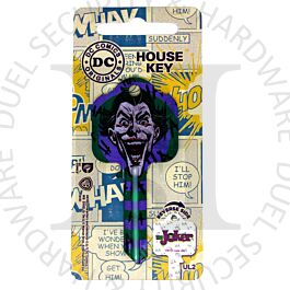 DC Comics The Joker Licensed Universal 6-Pin Cylinder Key Blank