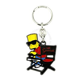 The Simpsons Bart Simpson Director Enamelled Licensed Keychain-Keyring